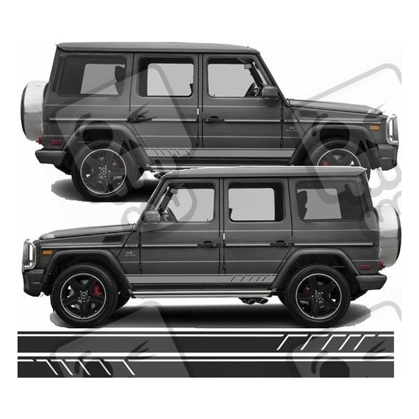 Mercedes G Class side AMG Stripes decals