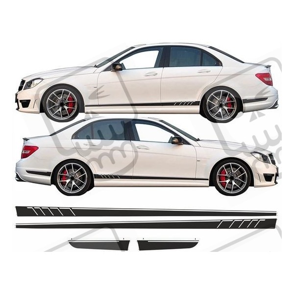 mercedes C63 AMG Edition 507 side Stripes aufkleber