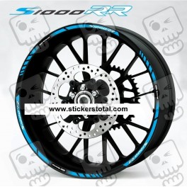 BMW S1000RR wheel decals rim stickers stripes 12 pcs. Laminated HP4 ...