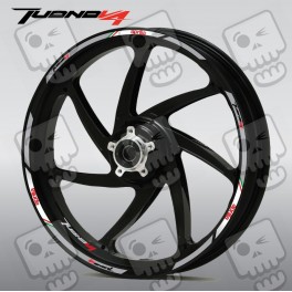 Aprilia Tuono V4 Wheel decals stickers rim stripes Tuono Factory ...