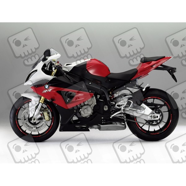 BMW S1000RR wheel decals rim stickers stripes 12 pcs. Laminated HP4 ...