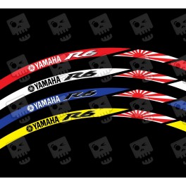 Yamaha YZF-R6 wheel stickers decals rim stripes Laminated
